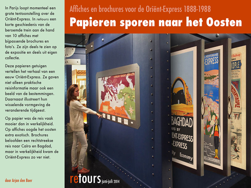 Affiches en brochures voor de Oriënt-Express 1888-1988 | retours